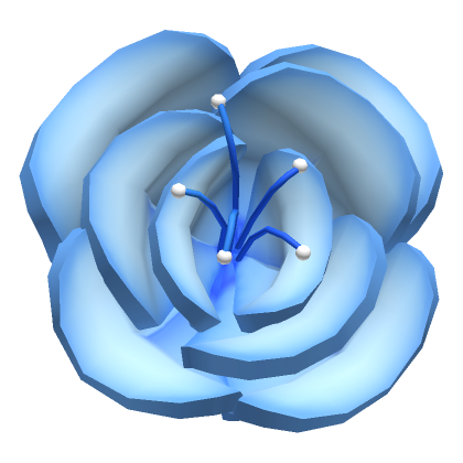 Blue Rose Hair Flower | Roblox Item - Rolimon's
