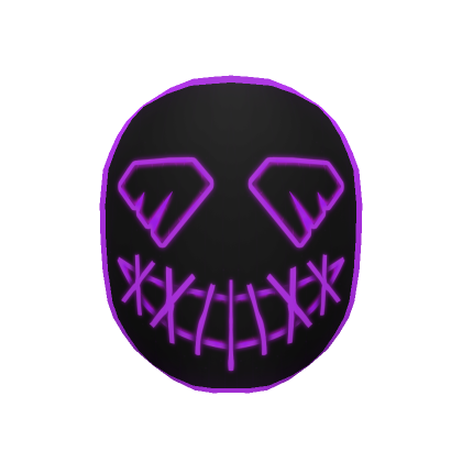 Neon Nightmares Mask - Purple | Roblox Item - Rolimon's