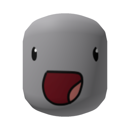 Awesomely Happy :D Face (Light Grey) | Roblox Item - Rolimon's