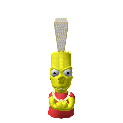 Iced Out Bart Chain [Pendant] | Roblox Item - Rolimon's