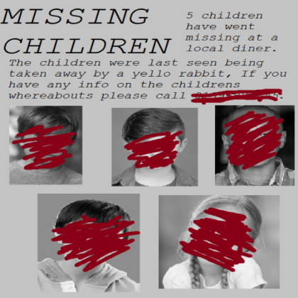 Custom Missing Kids FNaF Poster
