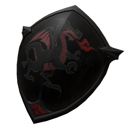 Black - Dragon Shield Backbling | Roblox Item - Rolimon's