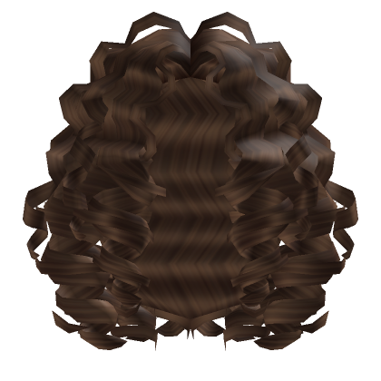 Pelo Rizado Natural Marrón - Roblox