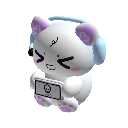 HANDHELD Kawaii Kitty Gamer Happy Plush | Roblox Item - Rolimon's
