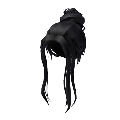 Black Bangs w bun | Roblox Item - Rolimon's