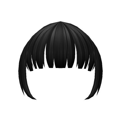 Cute Full Bangs (Black) | Roblox Item - Rolimon's