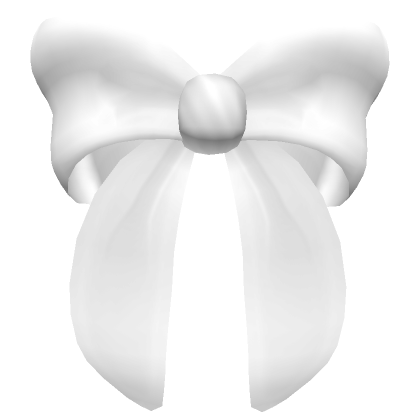 Decorous Glam Hair Bow in White | Roblox Item - Rolimon's
