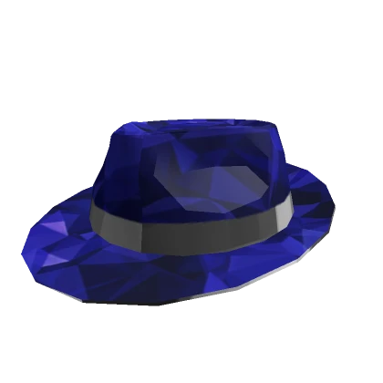 Silver Banded Midnight Blue Fedora | Roblox Item - Rolimon's