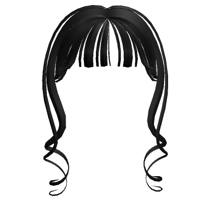 Black Curly Bangs | Roblox Item - Rolimon's