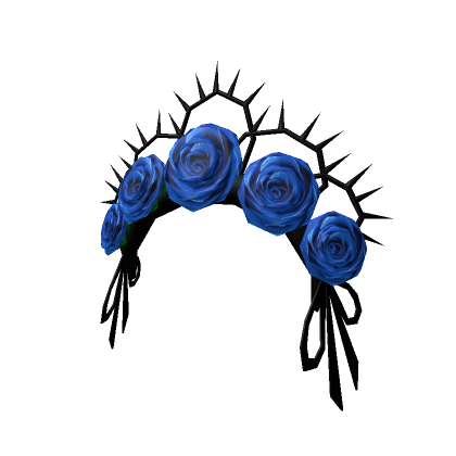Gothic Vampire Rose Crown - Blue | Roblox Item - Rolimon's