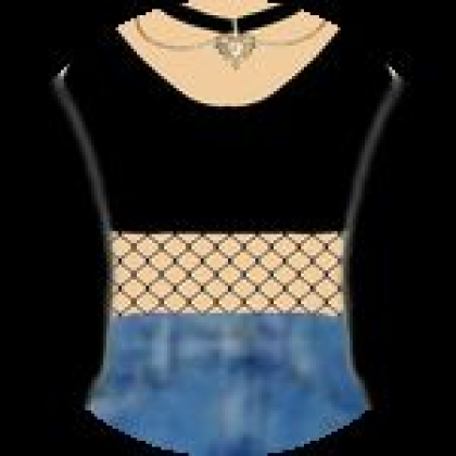 Black Y2K shirt - Roblox