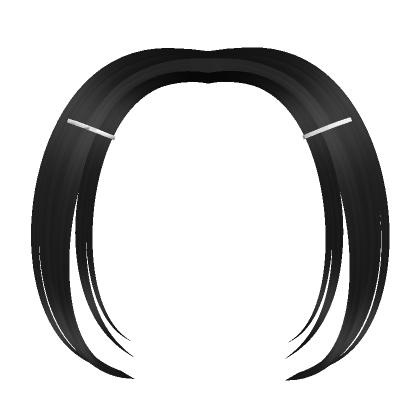 Y2K Wispy Bangs with Clips (Black) | Roblox Item - Rolimon's