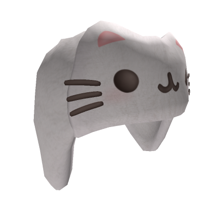 Kawaii Cat White Ushanka | Roblox Item - Rolimon's