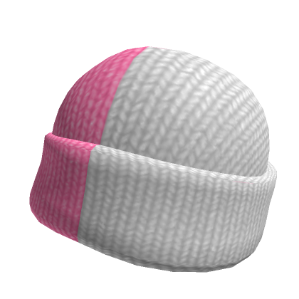 Y2K Pink/White Beanie | Roblox Item - Rolimon's