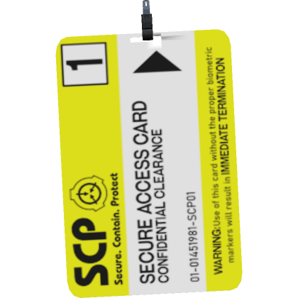SCP Security Keycard: Level 1 | Roblox Item - Rolimon's