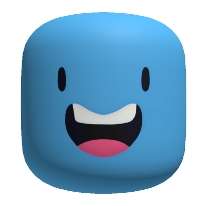 Happy Smile Face - Blue | Roblox Item - Rolimon's