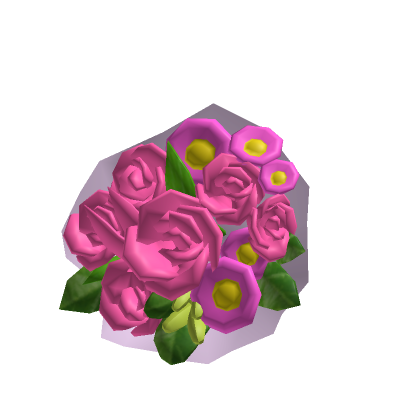 Handheld Pink Flowers | Roblox Item - Rolimon's