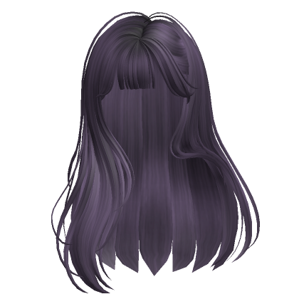 Soft Straight Hair with Bangs(Purple) | Roblox Item - Rolimon's