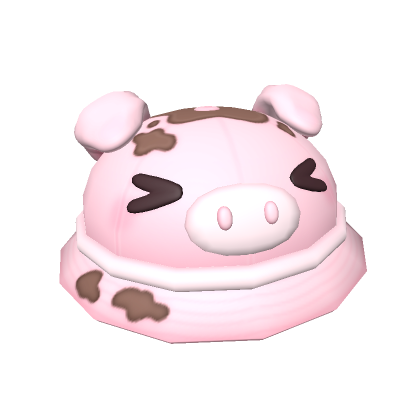 kawaii oink muddy piggy bucket hat pastel pink | Roblox Item - Rolimon's