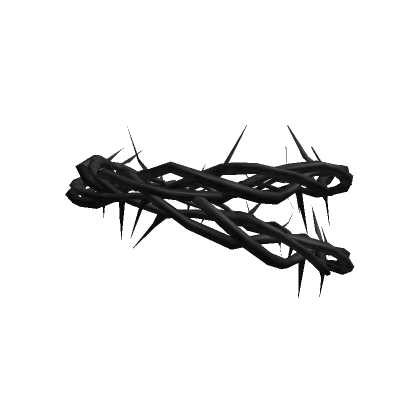 rose thorn crown spiked (black) | Roblox Item - Rolimon's