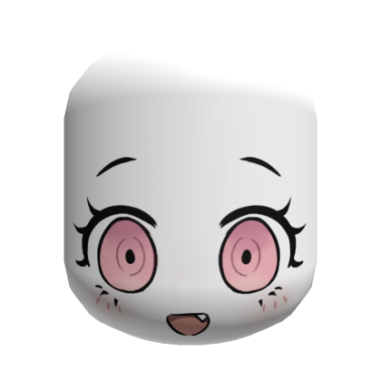Crazy and Cute! Girl Face (Pink) | Roblox Item - Rolimon's