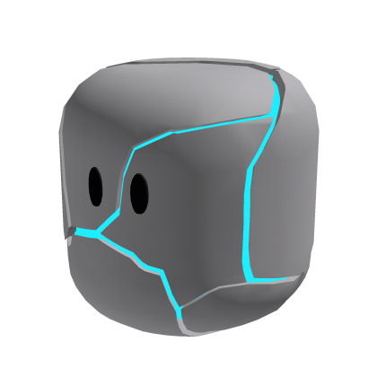 Animated Shattered Head {Blue} - Roblox