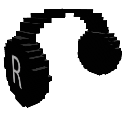 [⌛]Black 8-Bit Headphones | Roblox Item - Rolimon's