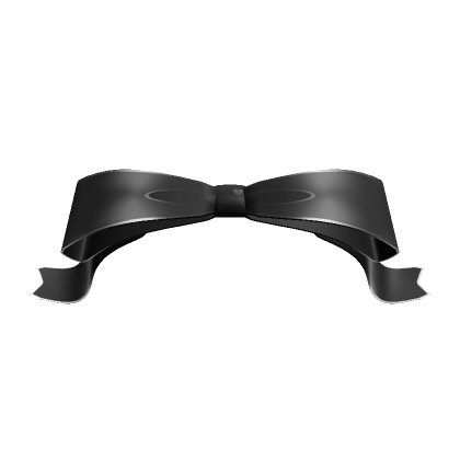 Bow with curled ends Black | Roblox Item - Rolimon's