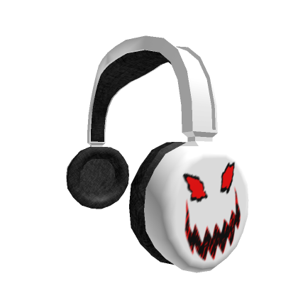 Cursed Scary Face Headphones | Roblox Item - Rolimon's