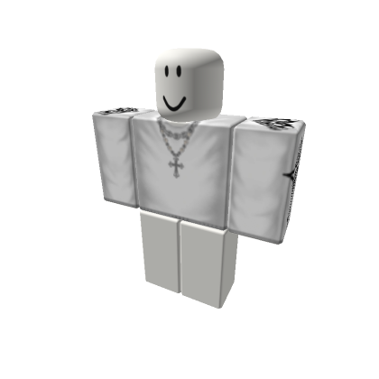 y2k skull white out chain da hood type - Roblox