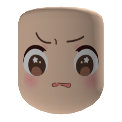 Anime Girl Face- Angry | Roblox Item - Rolimon's