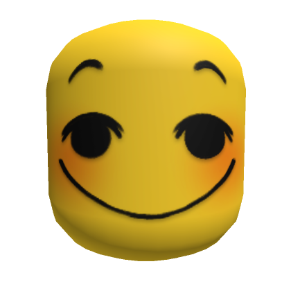 Cheeky Smile Face Mask - Yellow | Roblox Item - Rolimon's