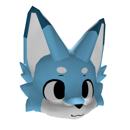 Cute Light Blue Kemono Fox | Roblox Item - Rolimon's