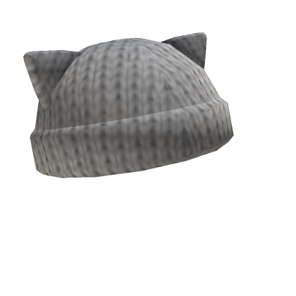 Kitty Knit Beanie (White) | Roblox Item - Rolimon's