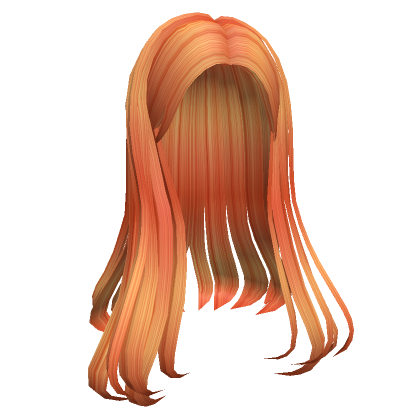 Flowy Long Hair Orange | Roblox Item - Rolimon's