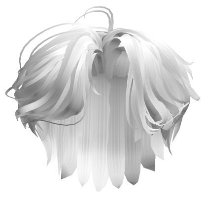 Messy Middle Part Hair White | Roblox Item - Rolimon's