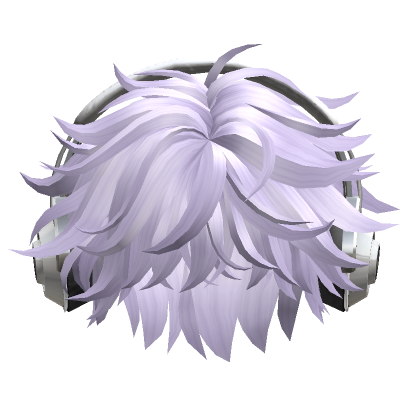Messy Hair with Headphones(Light Purple) | Roblox Item - Rolimon's