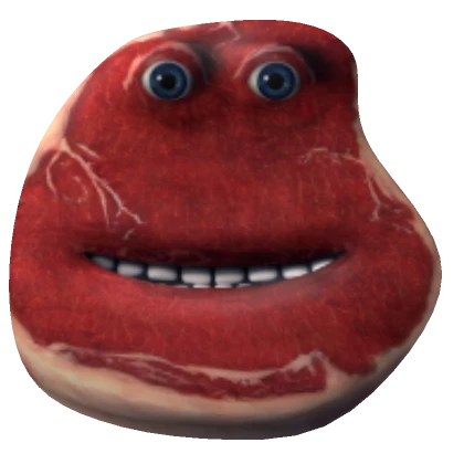 E E Ei I'm On Vacation Steak Meme Head | Roblox Item - Rolimon's