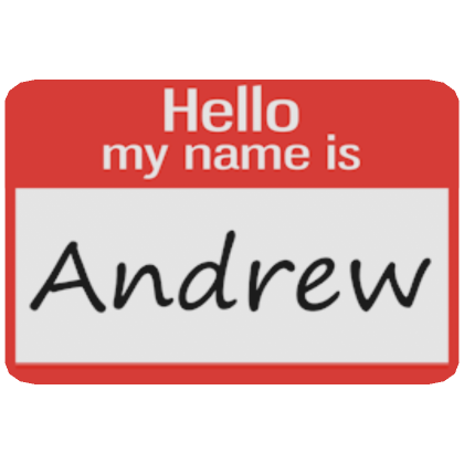 Name Tag: Andrew | Roblox Item - Rolimon's