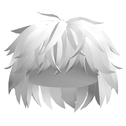 Fluffy Messy White Hair | Roblox Item - Rolimon's