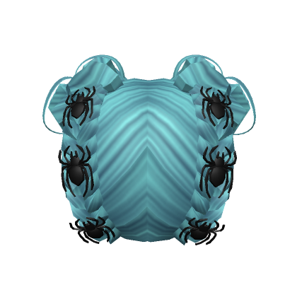 🎃 Halloween Spider Cyan Blue Hair | Roblox Item - Rolimon's
