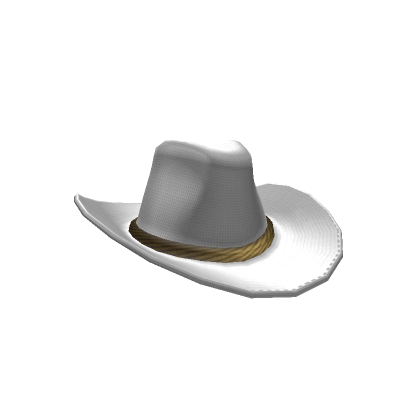 Slightly Tilted White Cowboy Hat | Roblox Item - Rolimon's