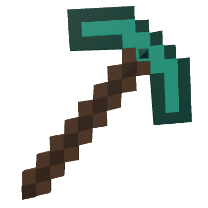 8 Bit Pickaxe Teal | Roblox Item - Rolimon's