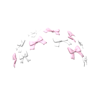 Pink White Mini Dainty Ribbons | Roblox Item - Rolimon's