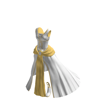 Goddess Gown - White & Gold | Roblox Item - Rolimon's