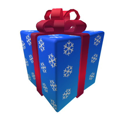 Blue Snowy Present | Roblox Item - Rolimon's