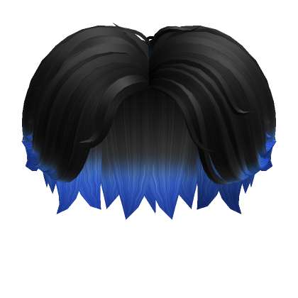 Black & Blue Middle Part Skater Boy Hair | Roblox Item - Rolimon's