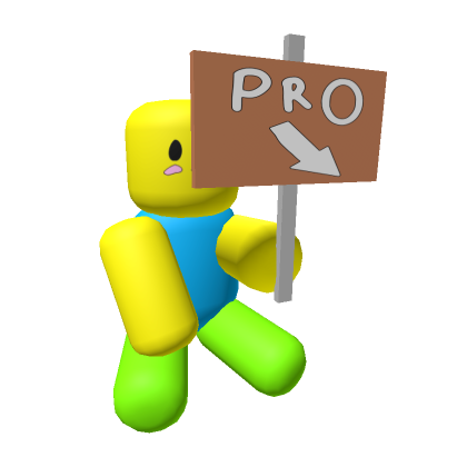 Noob with Sign | Roblox Item - Rolimon's