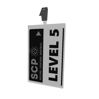 LEVEL 5 scp card | Roblox Item - Rolimon's