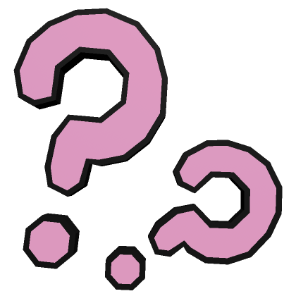 Anime Question Marks on Face - Light Pink | Roblox Item - Rolimon's